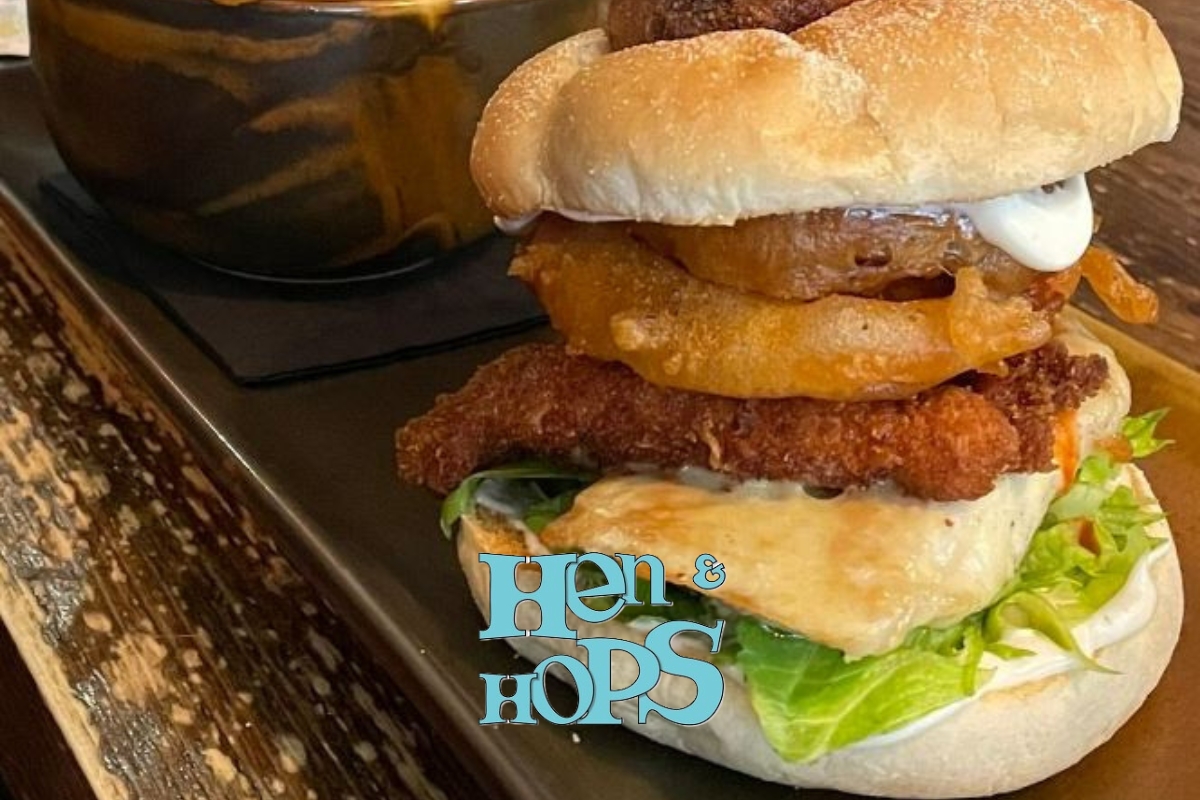 Hen & Hops Burger Meal & Beer - Purple Tiger Party